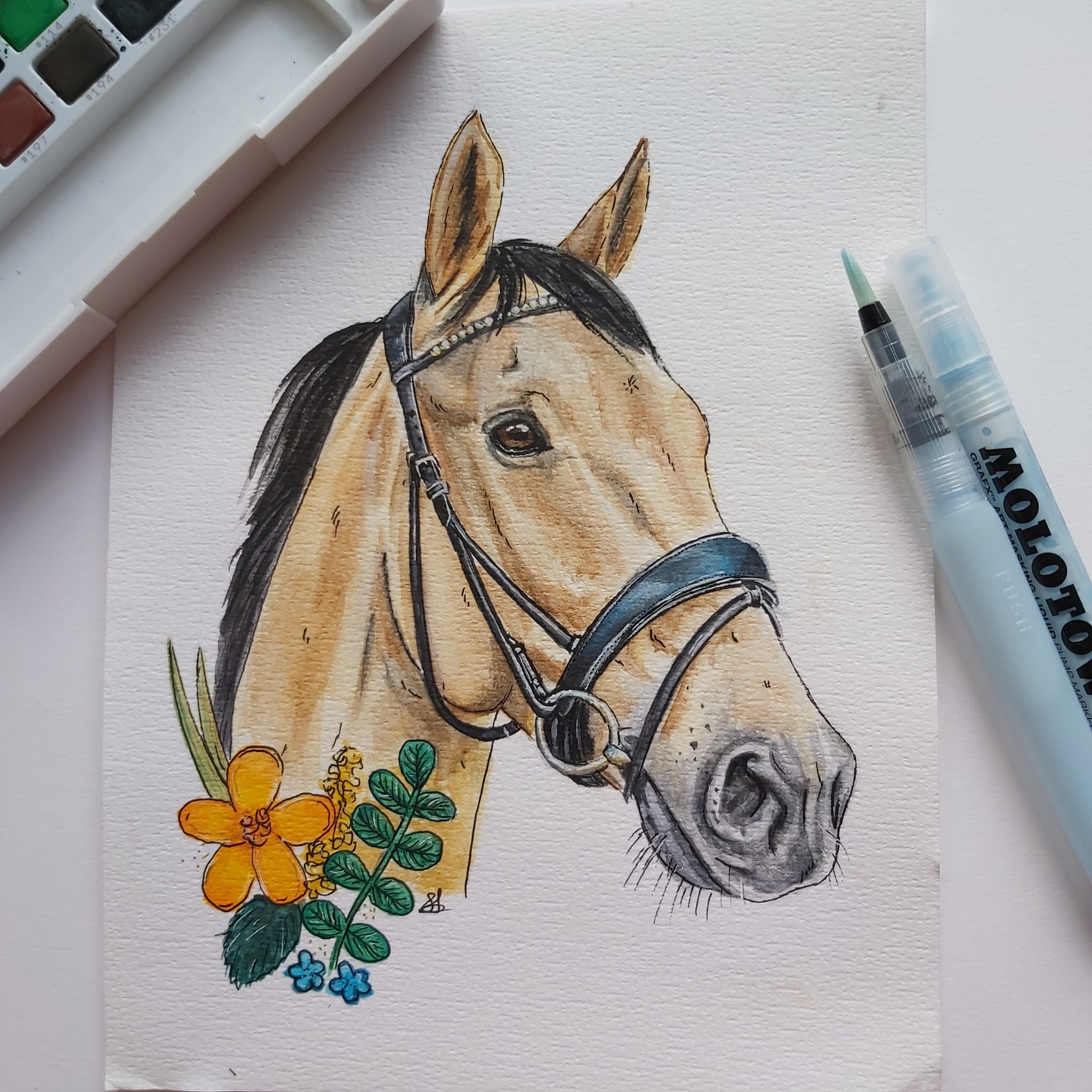 Waterverf tekeningen – Justsomecreativity